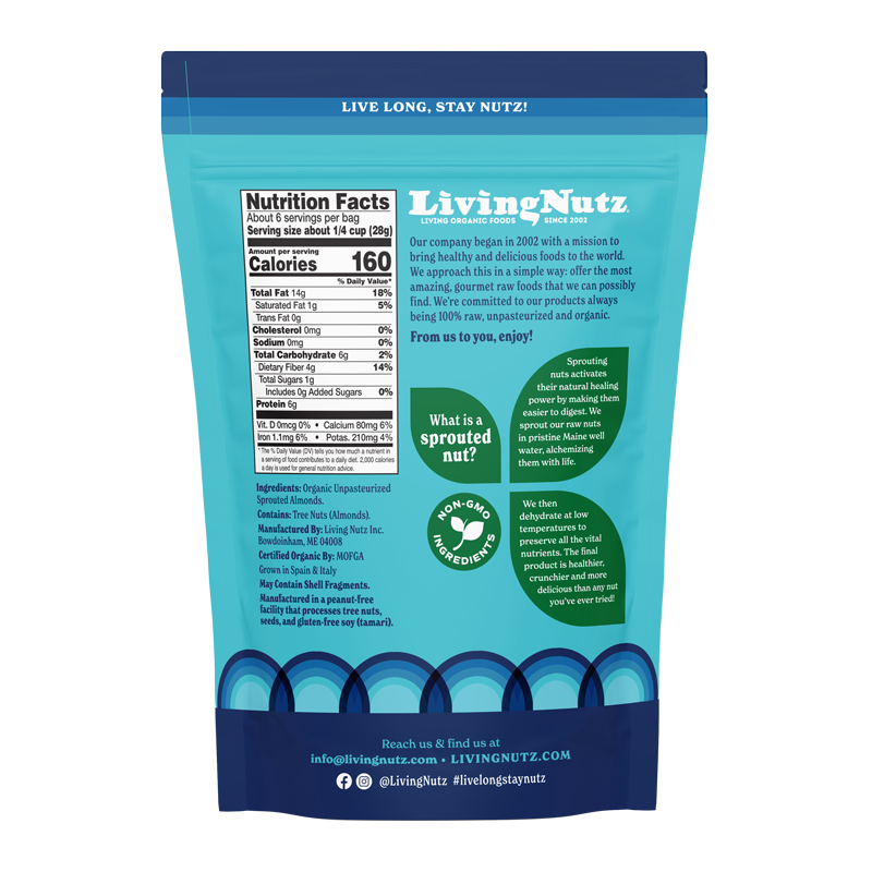 Home All Organic Sprouted Almonds