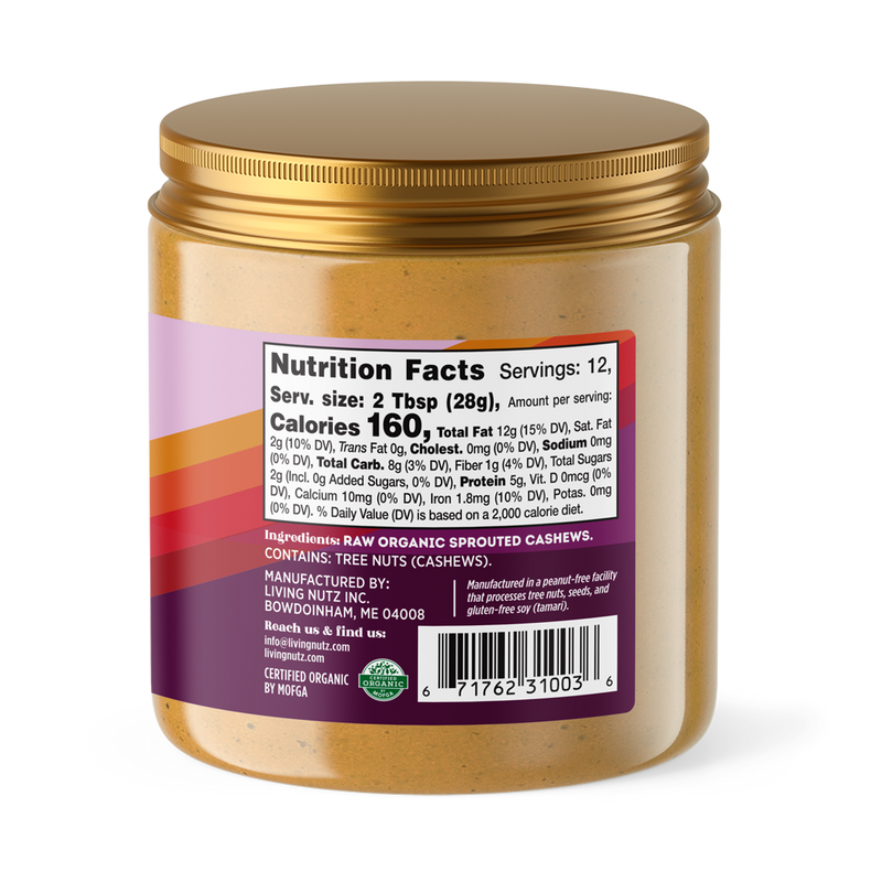 Organic Sprouted Cashew Butter from $14.95